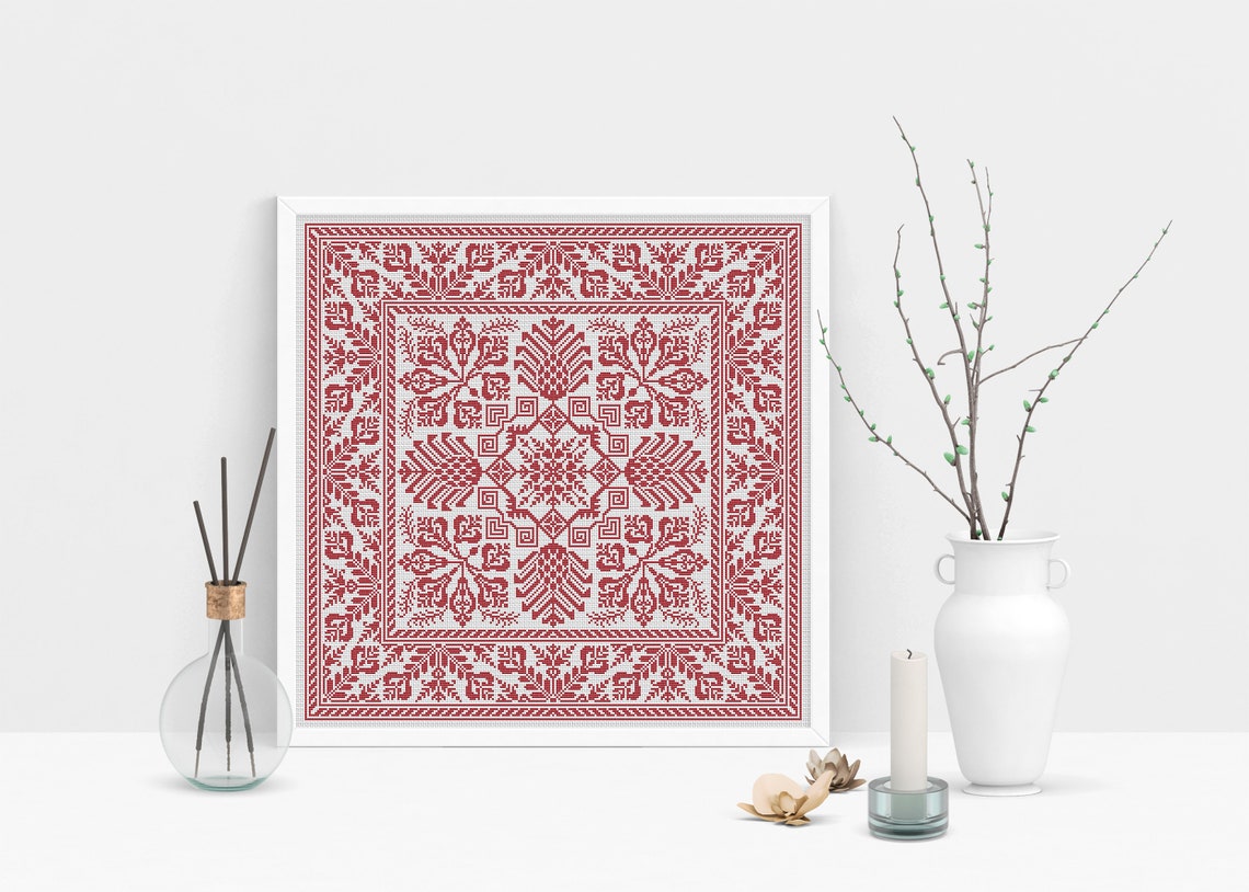 Sampler Cross Stitch Pattern Modern Cross Stitch Pattern | Etsy