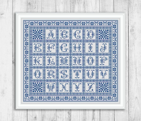 Sampler Cross Stitch Pattern Carpet Counted Cross Stitch | Etsy