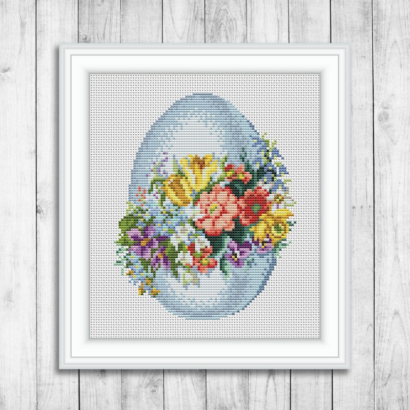 Easter Egg Cross Stitch Pattern - Etsy