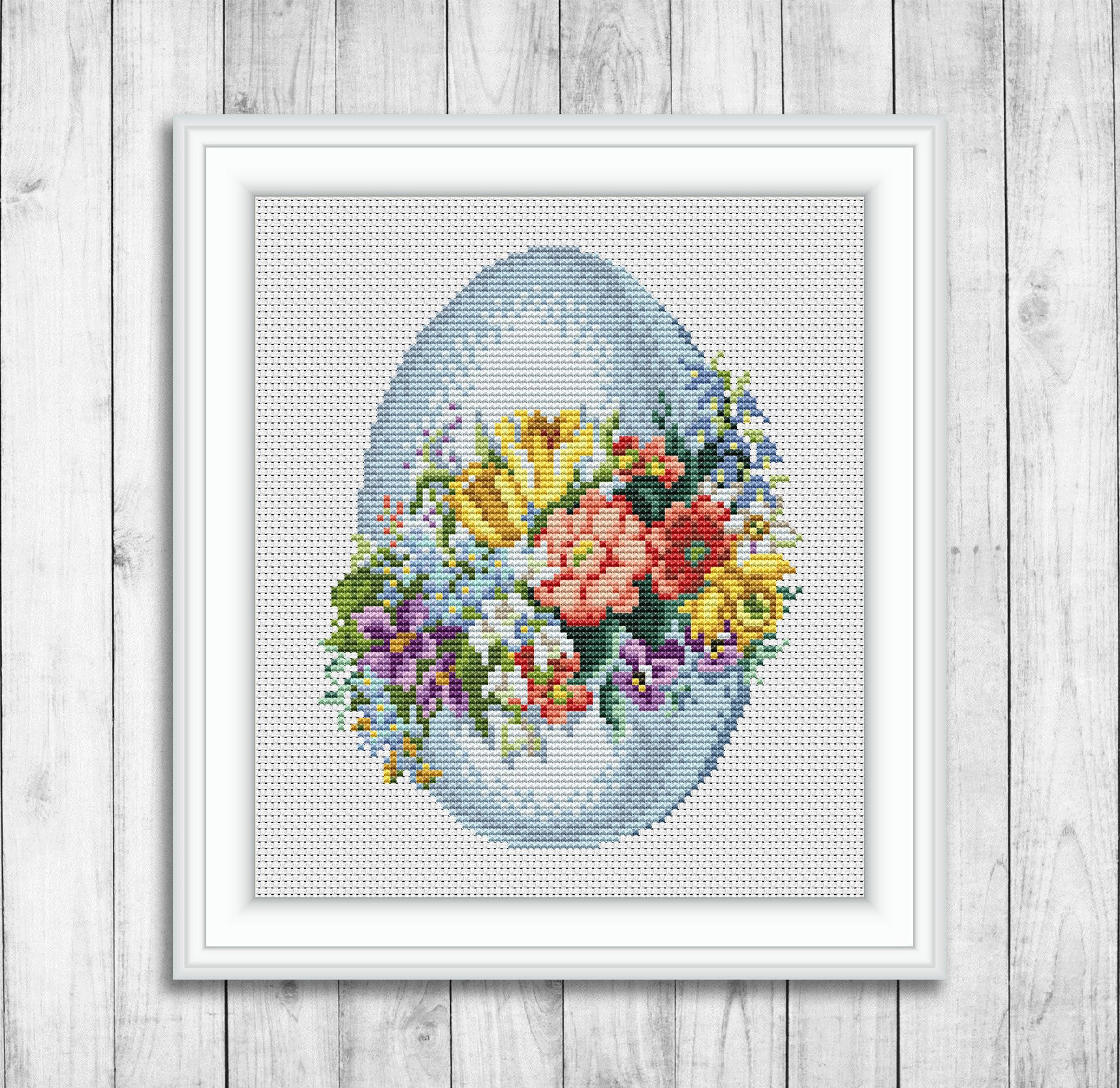 Easter Egg Cross Stitch Pattern Easter Cross Stitch Easter | Etsy