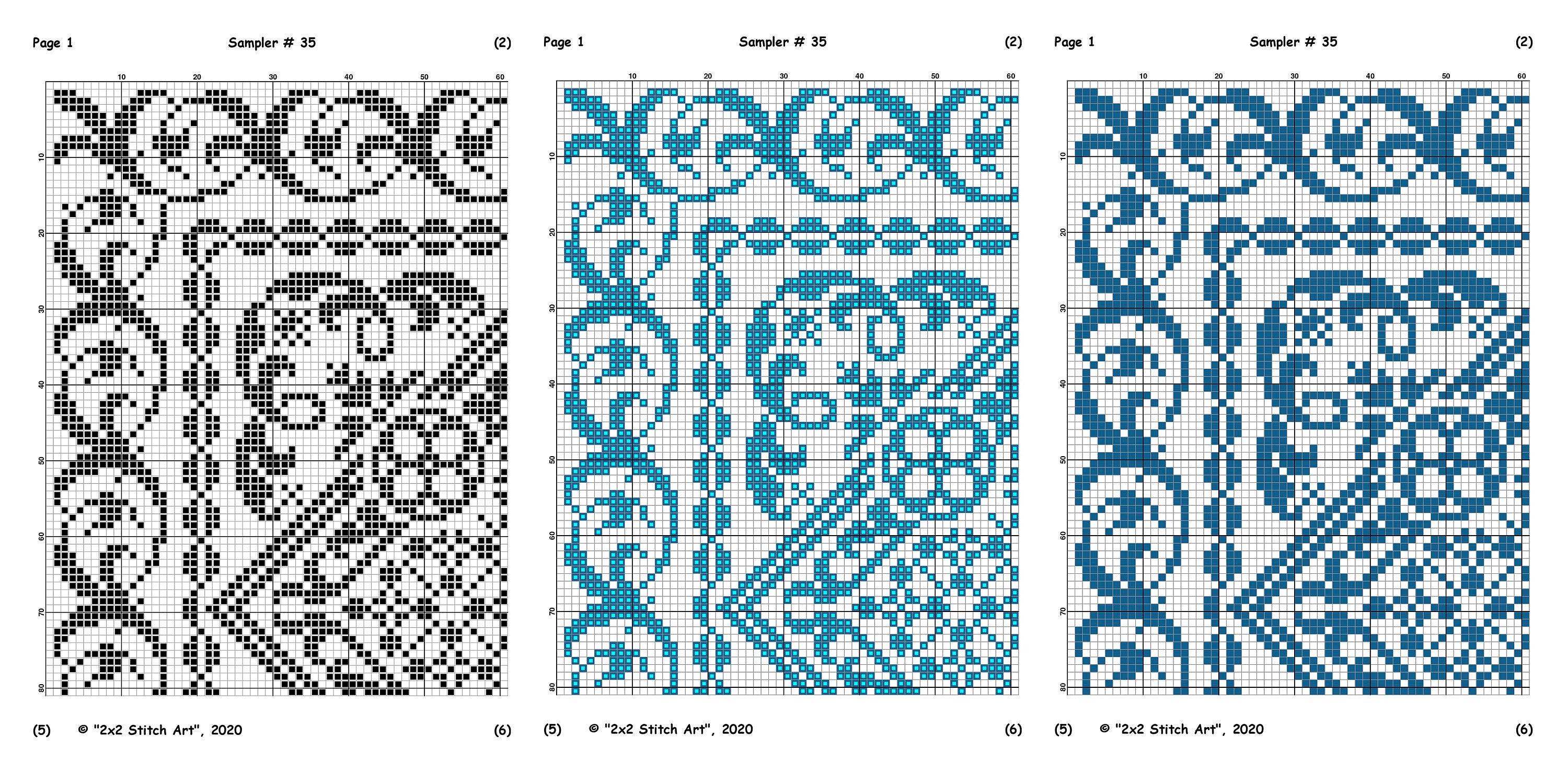 Sampler Cross Stitch Pattern Carpet Counted Cross Stitch | Etsy