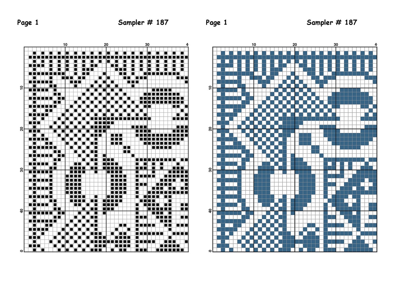 Cross Stitch Pattern Sampler Modern Cross Stitch Pattern | Etsy