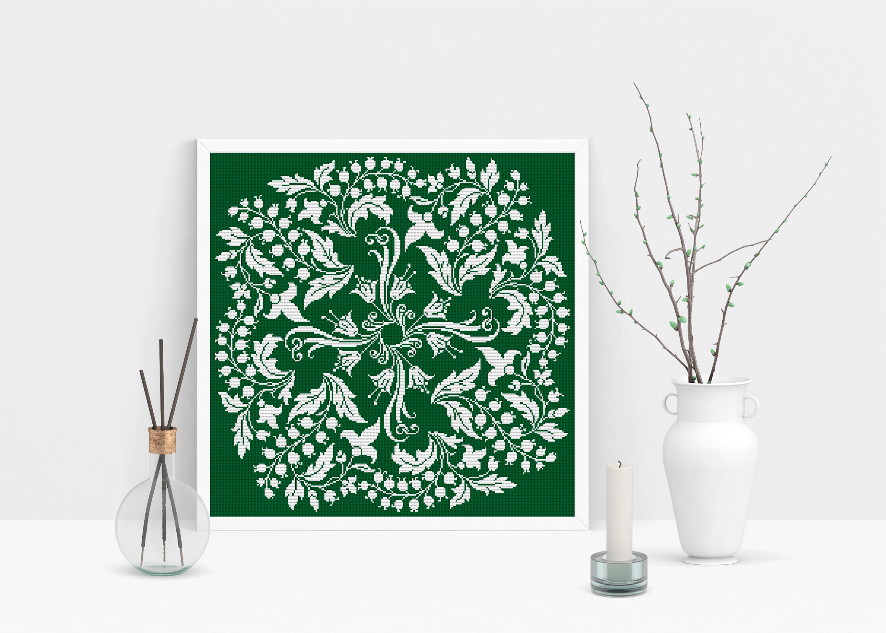 Sampler Cross Stitch Pattern Modern Cross Stitch Pattern | Etsy