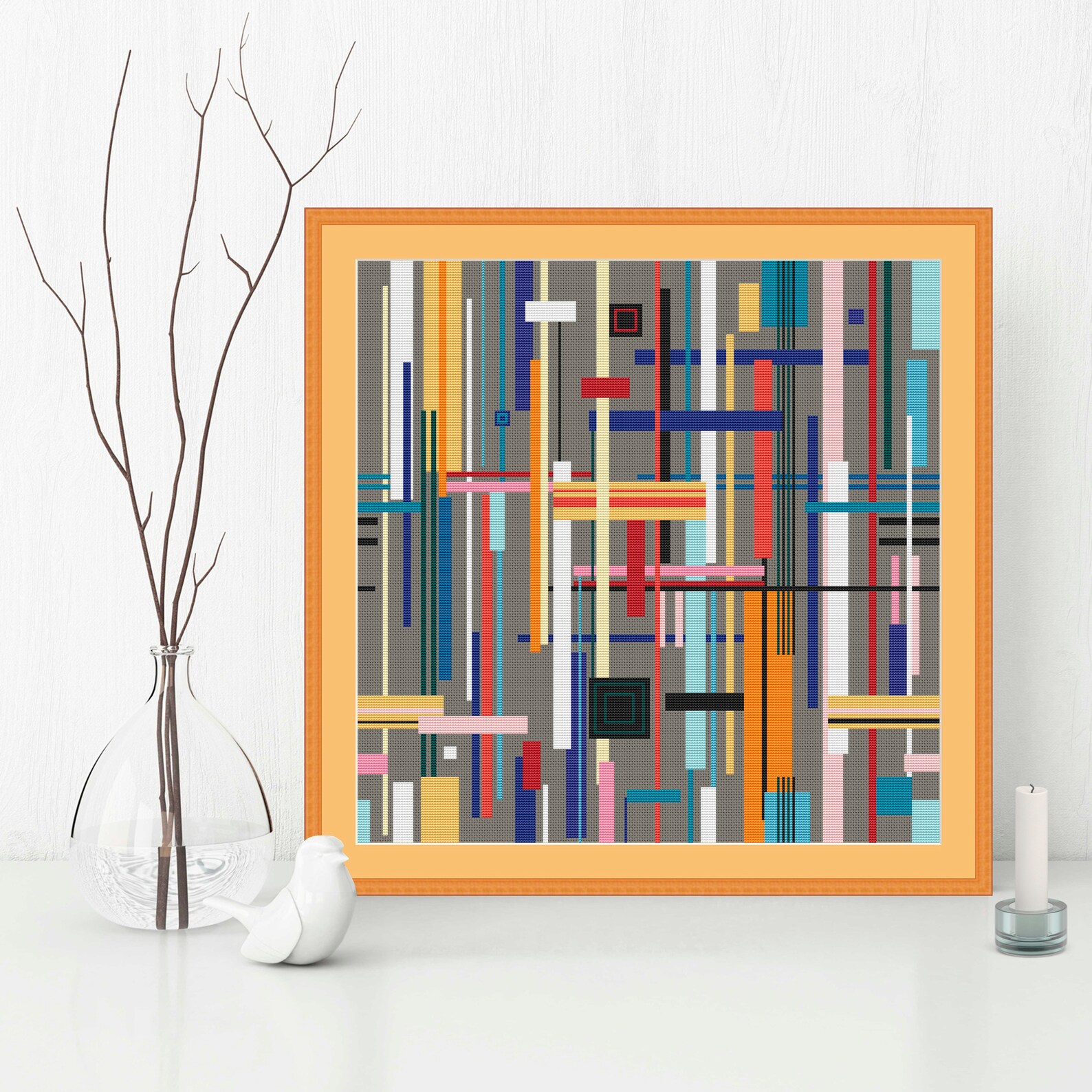Modern Cross Stitch Pattern Geometric Cross Stitch Pattern - Etsy