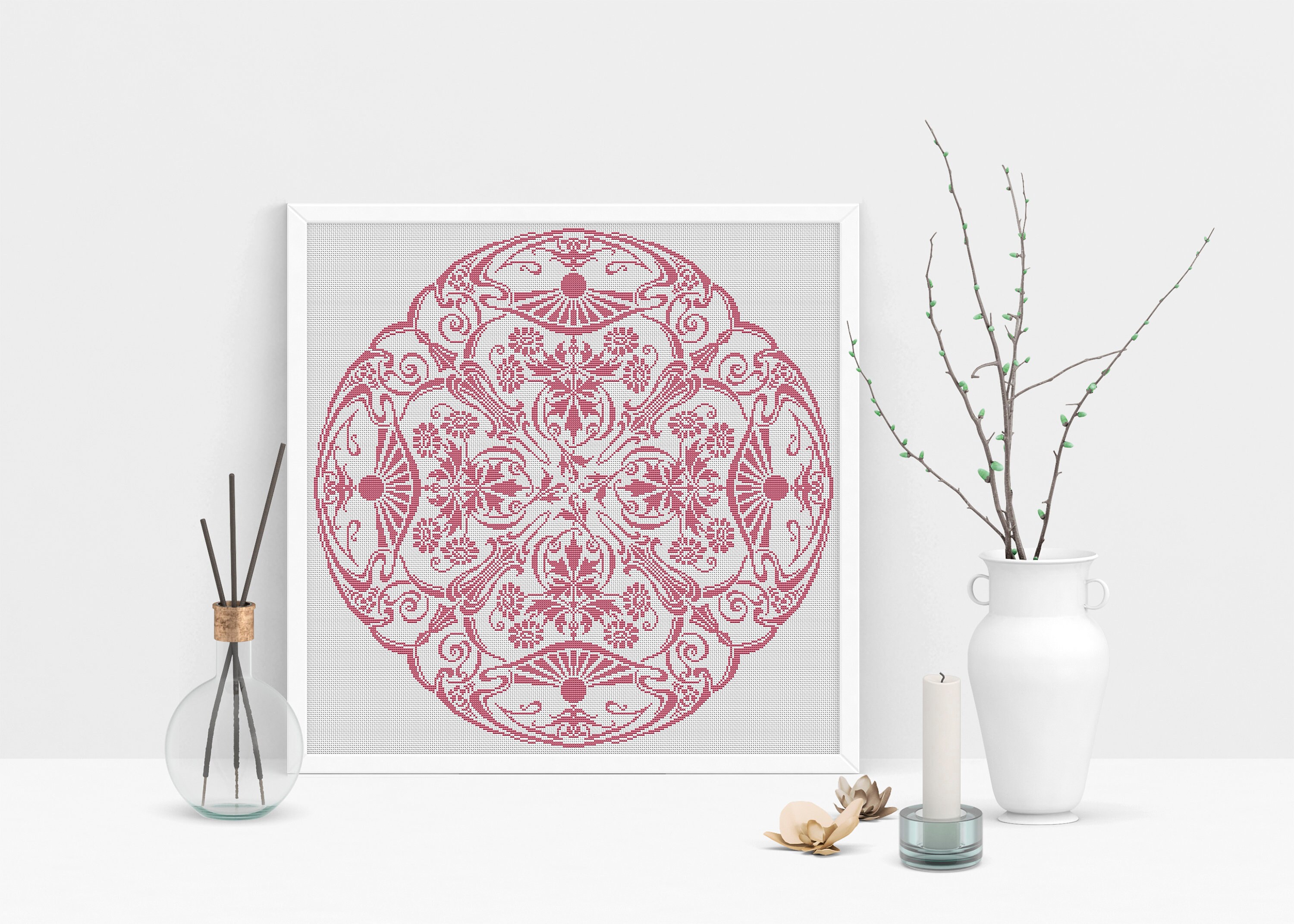 Sampler Cross Stitch Pattern Modern Cross Stitch Pattern | Etsy