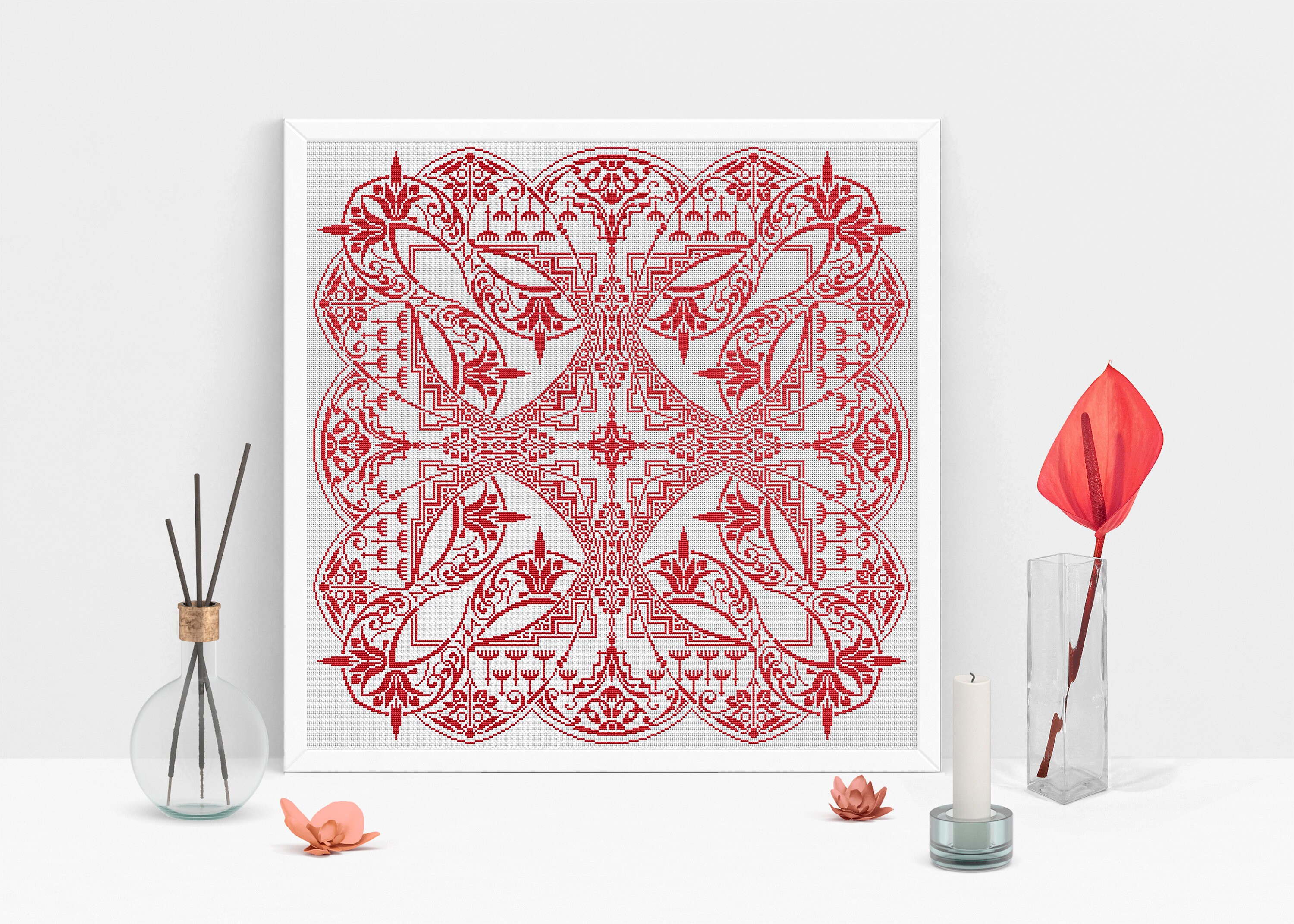 Sampler Cross Stitch Pattern, Modern Cross Stitch Pattern, Cross Stitch ...