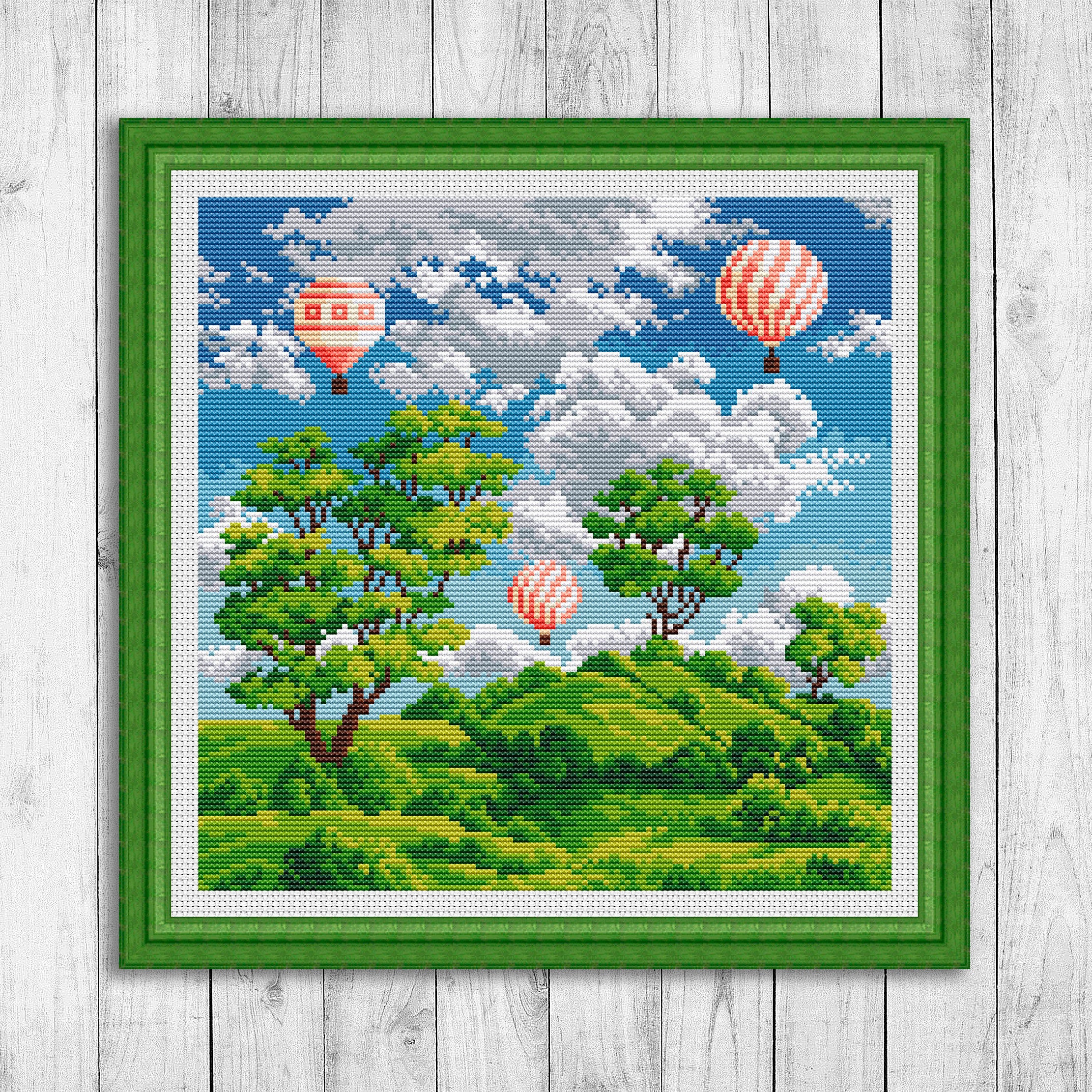 Nature Cross Stitch Pattern Modern Cross Stitch Pattern | Etsy