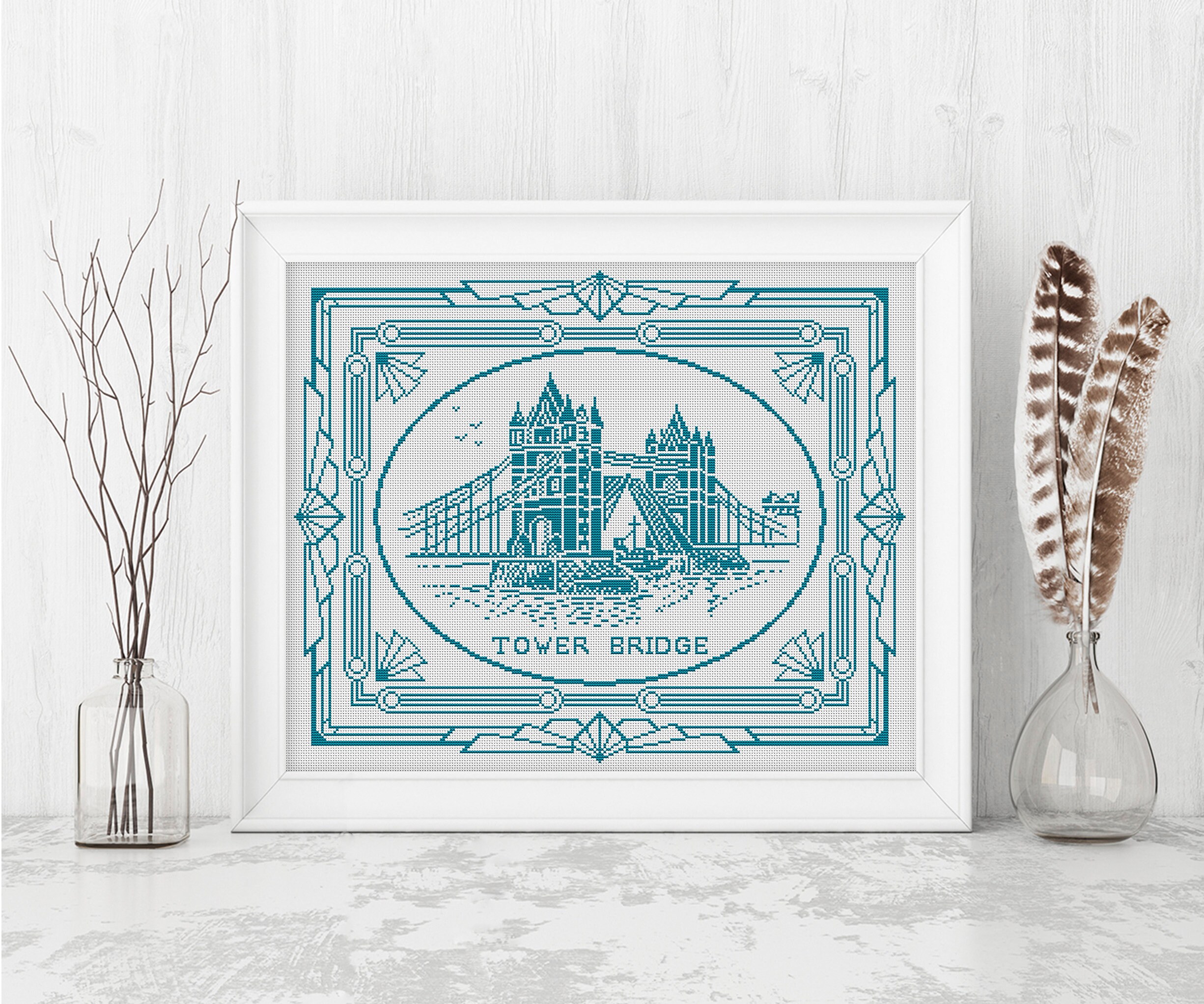 Tower Bridge Cross Stitch Pattern Sampler Cross Stitch | Etsy