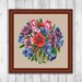 Vintage Anemones Cross Stitch Pattern, Spring Flowers Cross Stitch ...
