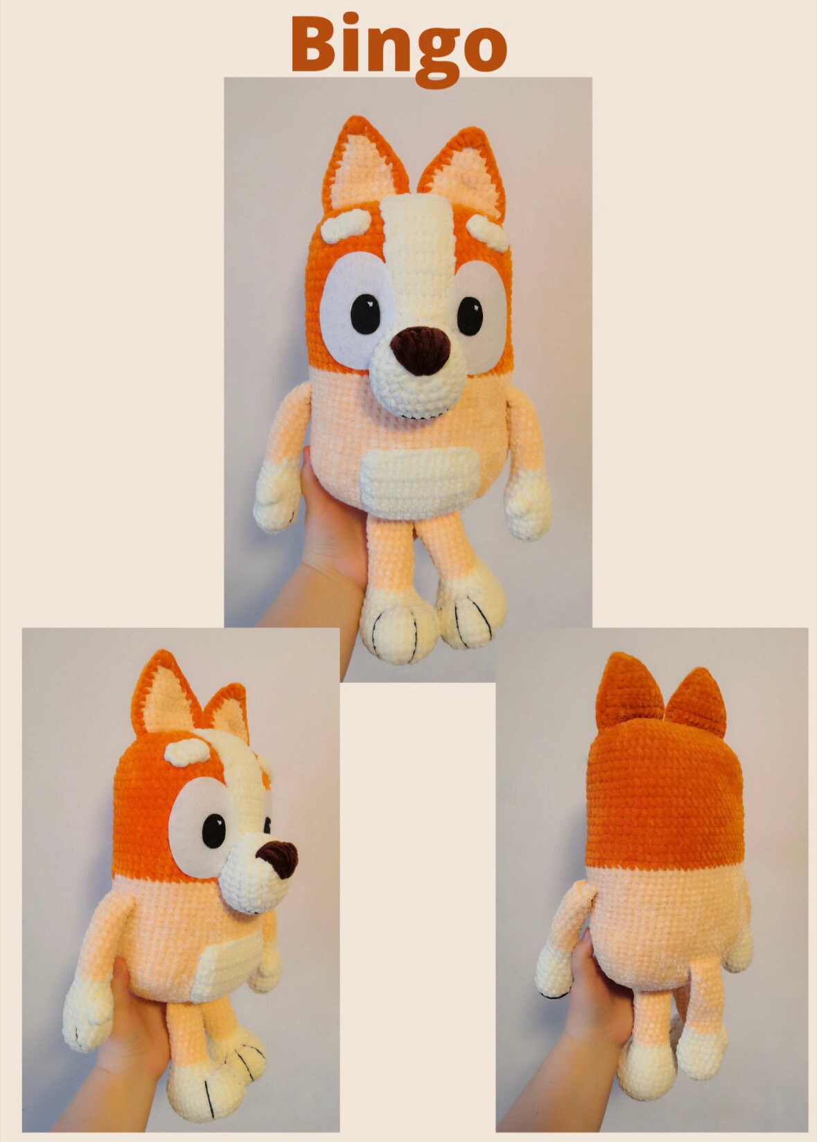 Cute Bluey and Bingo Crochet Pattern PDF FILE Instant Download - Etsy ...