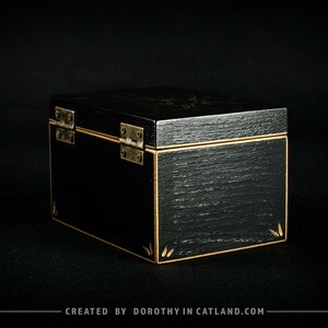 Black Jewellery Box With a Golden Flower and a Golden Bee, Celebrate ...