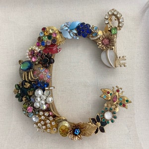 Vintage Jewelry Art Initial C - Etsy