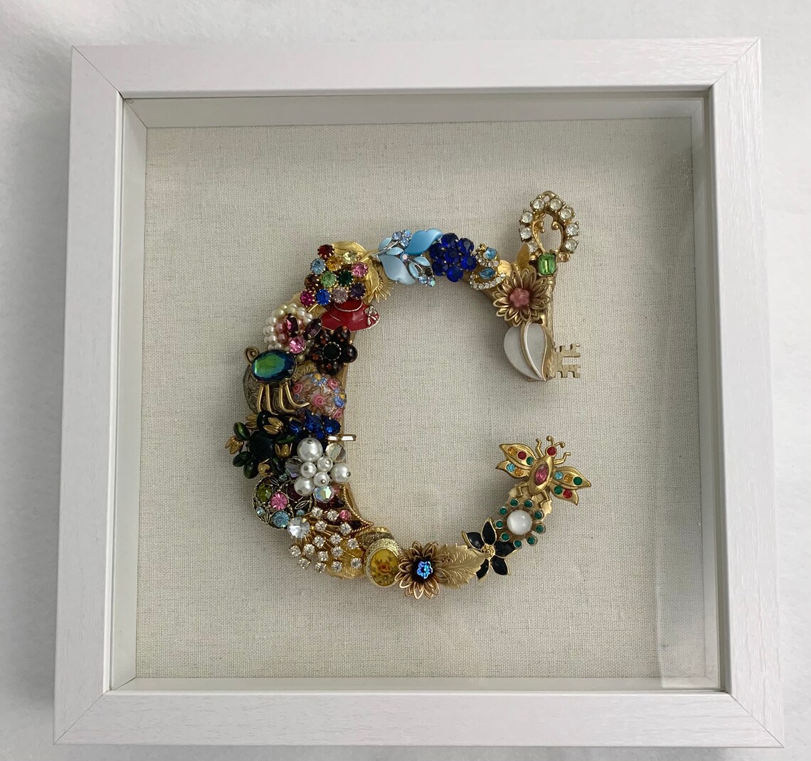 Vintage Jewelry Art Initial C - Etsy