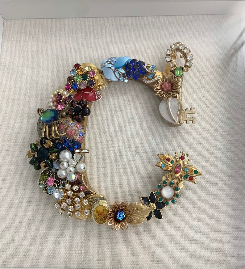 Vintage Jewelry Art Initial C - Etsy