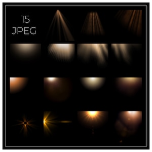 Sun and Sunlight Overlays, Sun Flare, Sun Rays, Light Photoshop ...