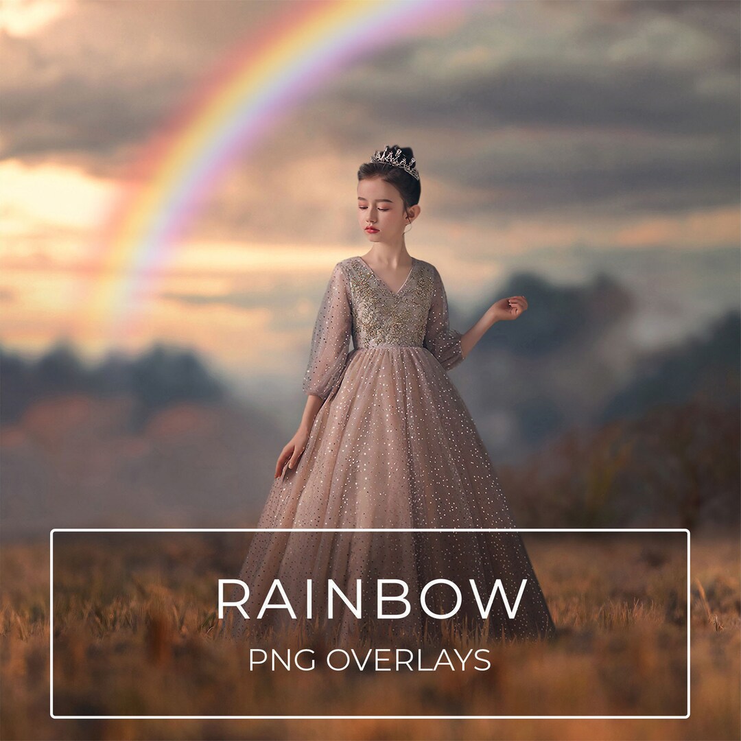 Realistic Rainbow Overlays, Weather Photoshop Overlays, Autumn Digital ...