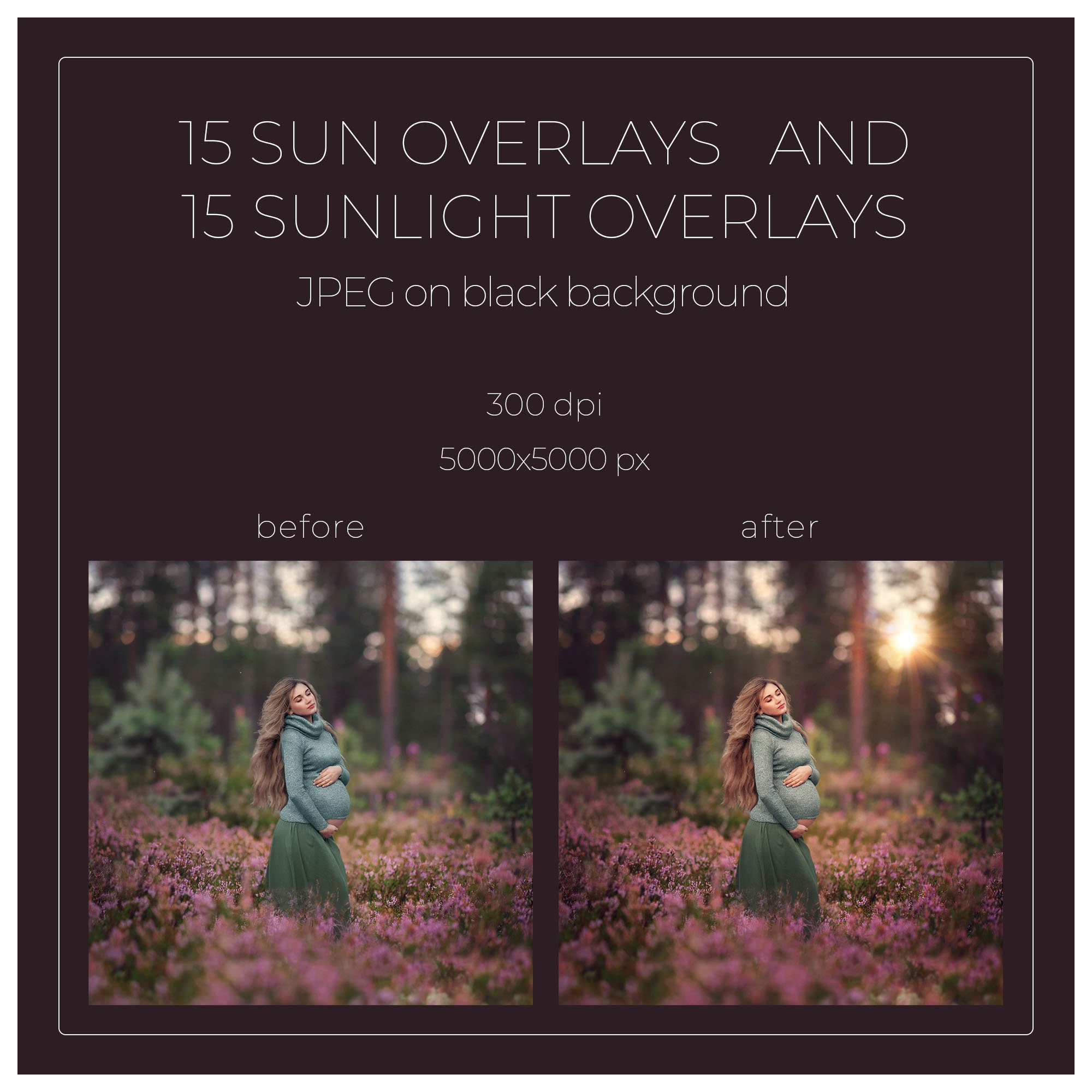 Sun and Sunlight Overlays, Sun Flare, Sun Rays, Light Photoshop ...
