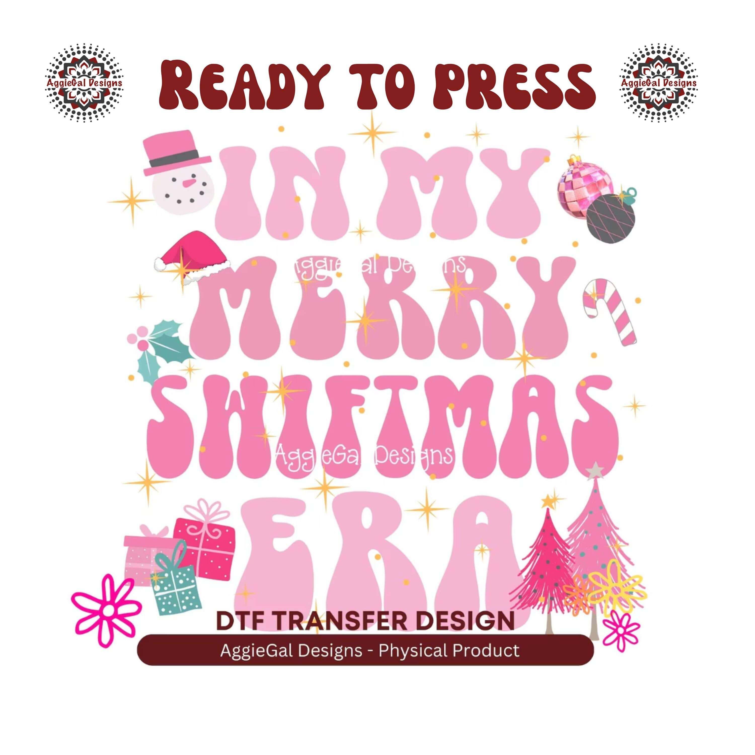 DTF Transfer Merry Swiftmas Era, EASY DIY Ready to Press Transfer ...