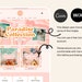 Wix Website Template Theme, Trendy, Vintage, Peach, 90s Style Theme ...