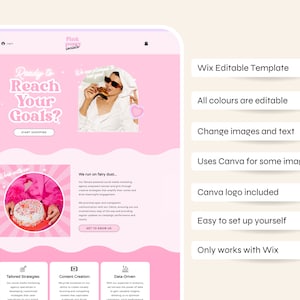 Wix Website Template: DIY Small Business Design With Canva (instant ...