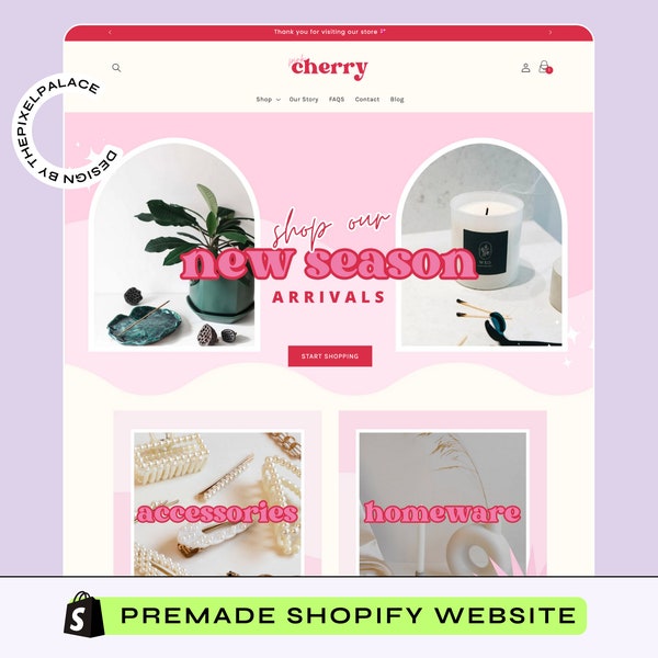 Red Shopify Template - Etsy
