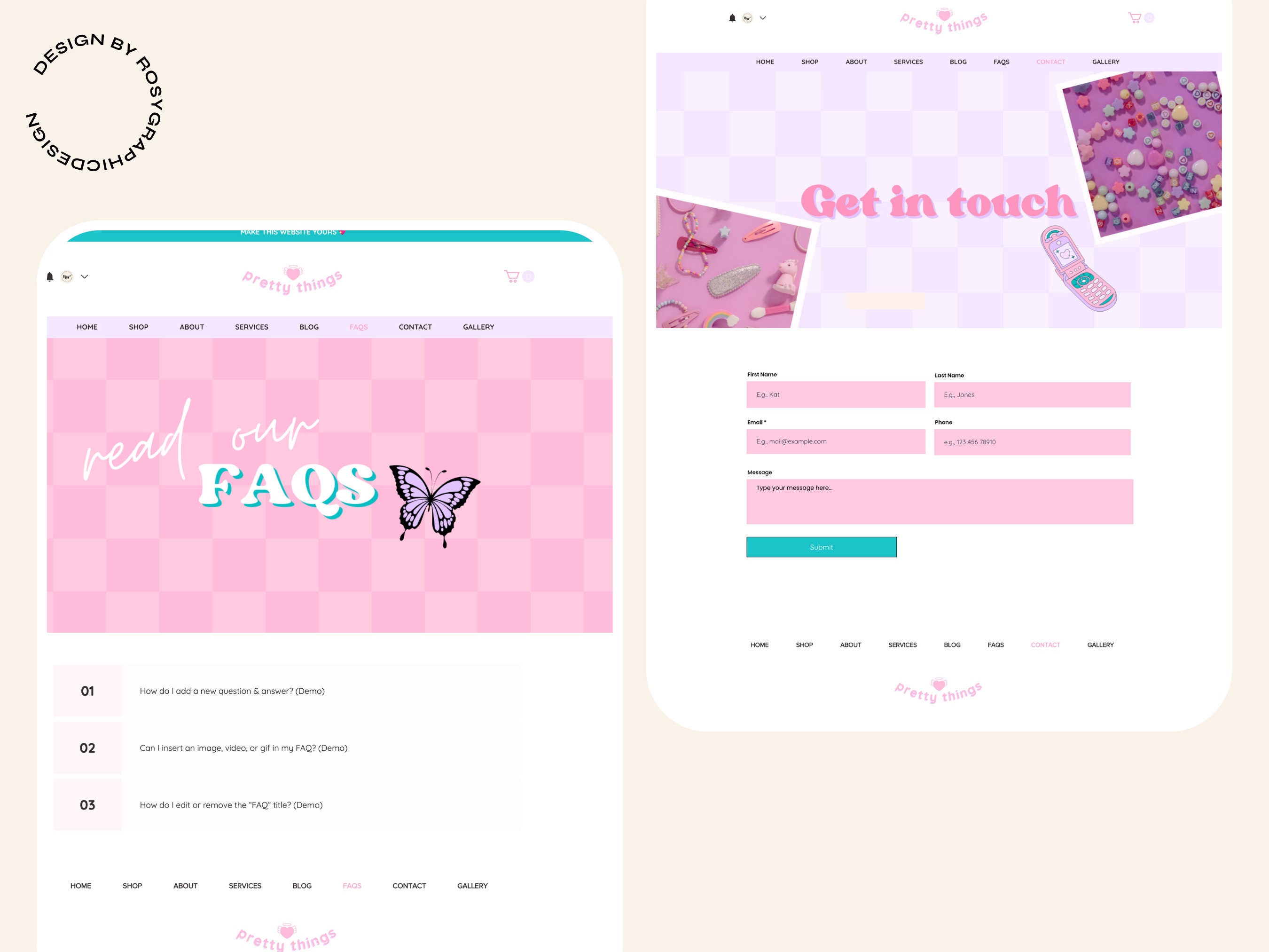 Pretty In Pink Tumblr Theme