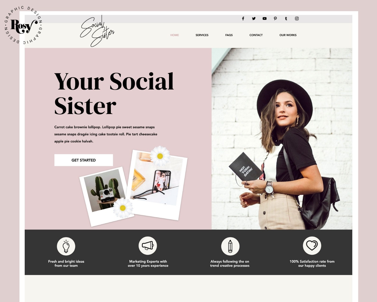 Wix Website Template Wix Themes Online Store Blog Pixie Bright Wix Web