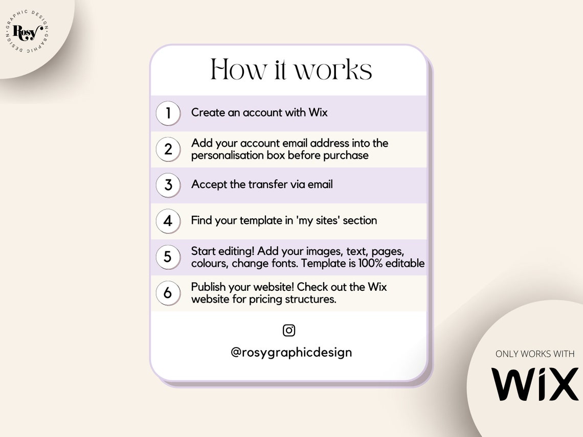 Wix Website Template Themepink Red Retro Website Design - Etsy