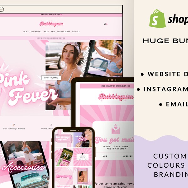 Y2k Shopify Theme - Etsy