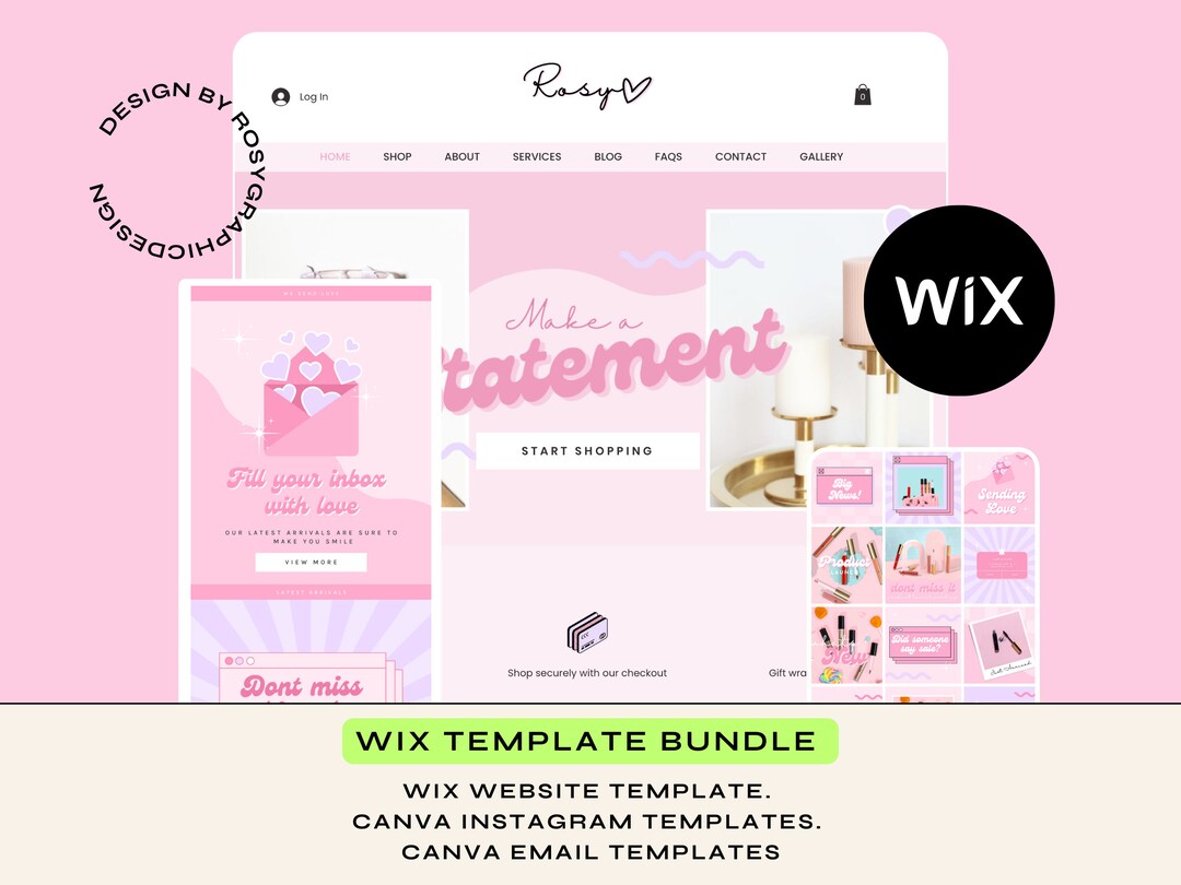 Wix Website Template, Email Templates, Instagram Templates, Canva ...