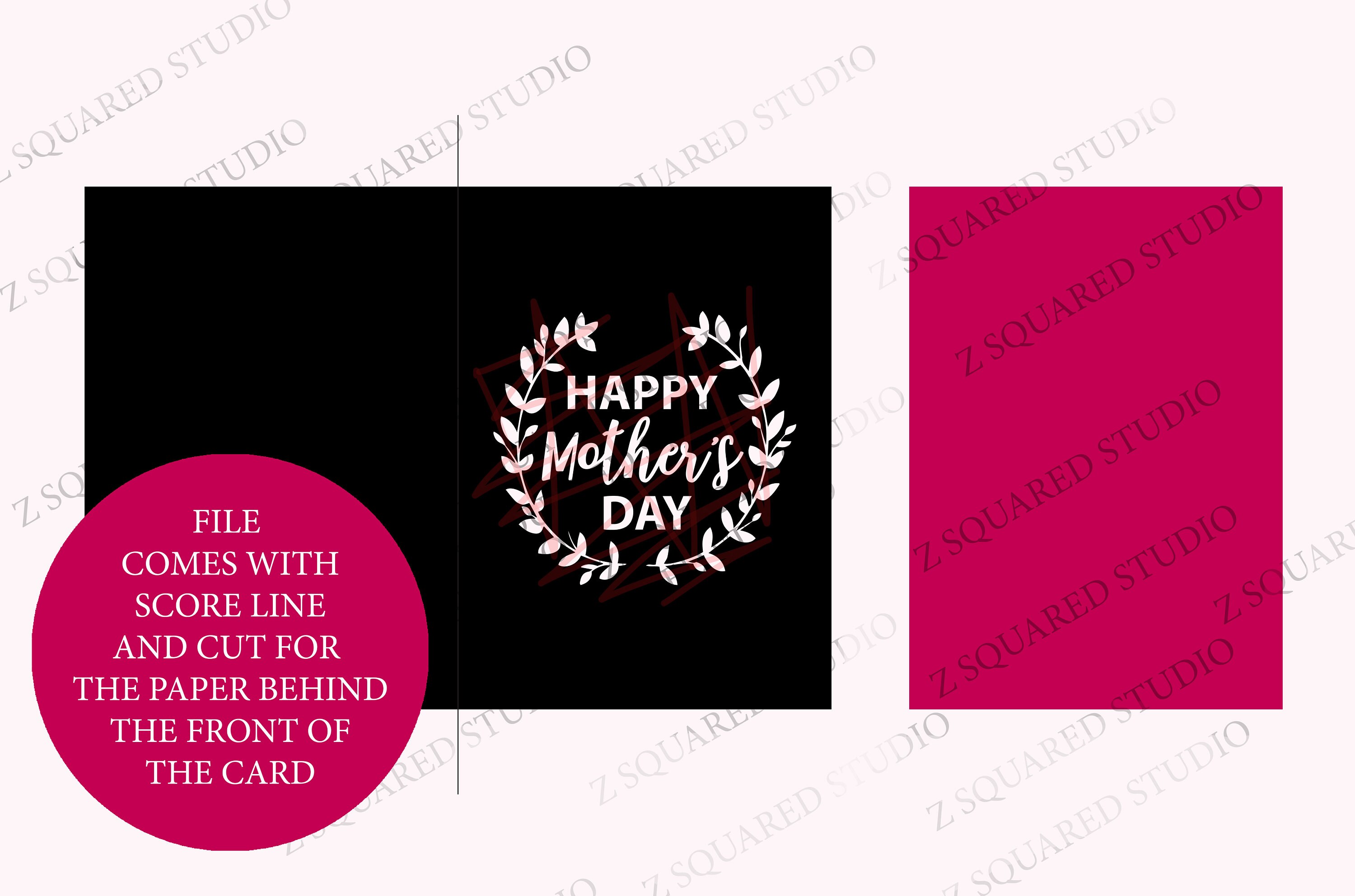 Happy Mothers Day Card Svg, Mothers Day Cut File, Mothers Day Cricut ...
