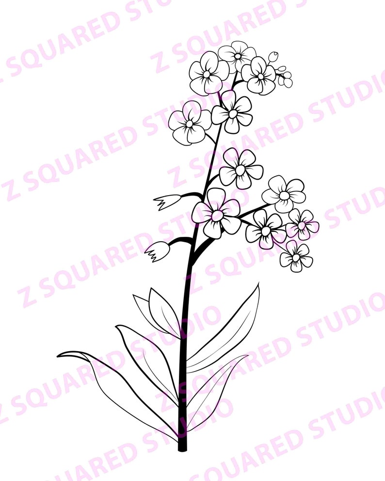 Forget Me Not DIY Printable Set of 3 Wall Art Alaska | Etsy