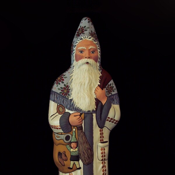 Chalkware Santa - Etsy