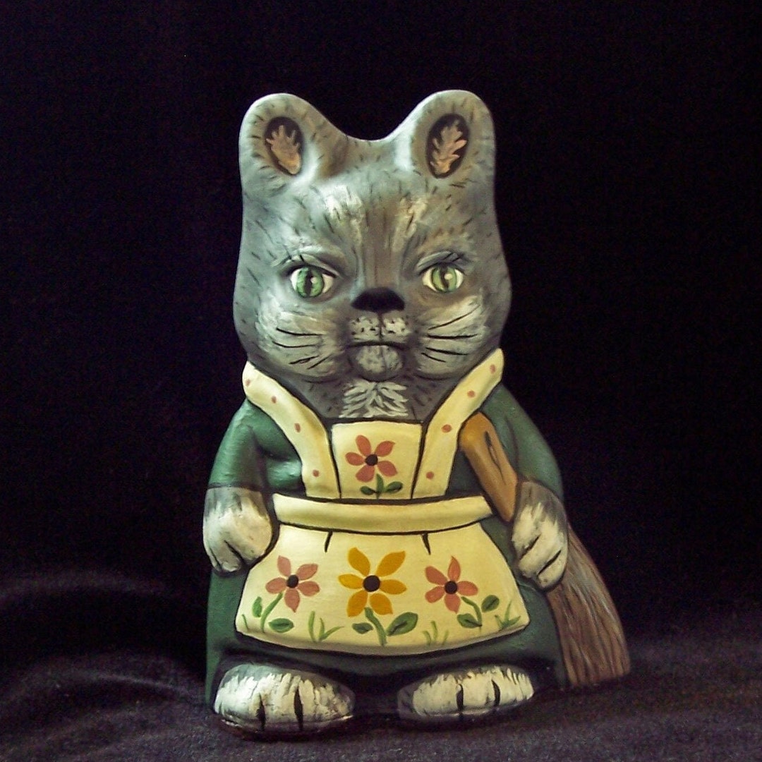 Handcrafted Chalkware Cat Handcrafted in Chocolate Mold 555 - Etsy