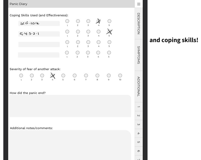 Panic Diary Panic Attack Recording, Minimalist, Mental Health Goodnotes ... Panic Diary Panic Attack Recording, Minimalist, Mental Health Goodnotes ...