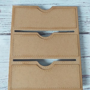 Pockets for Your Journal, Set of 4 Units, Kraft Paper Multi-pockets ...