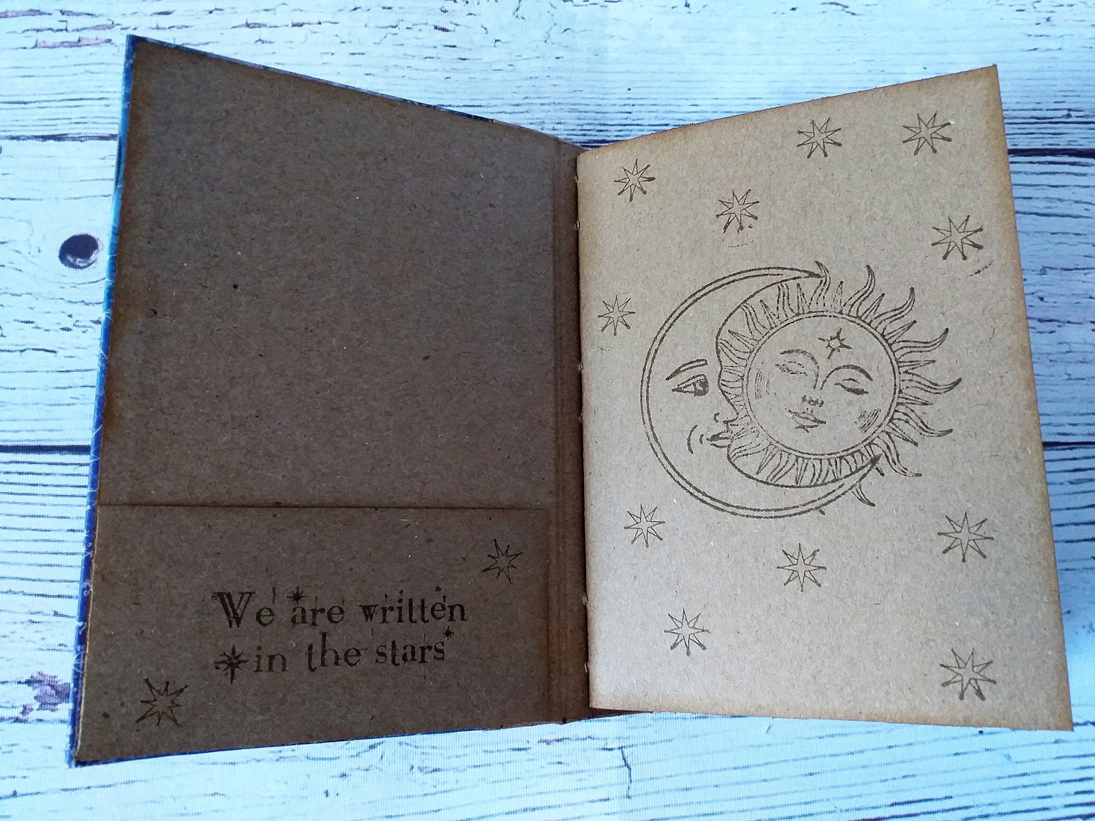 Celestial Journal Handmade Moon Journal Journal 6x4 - Etsy