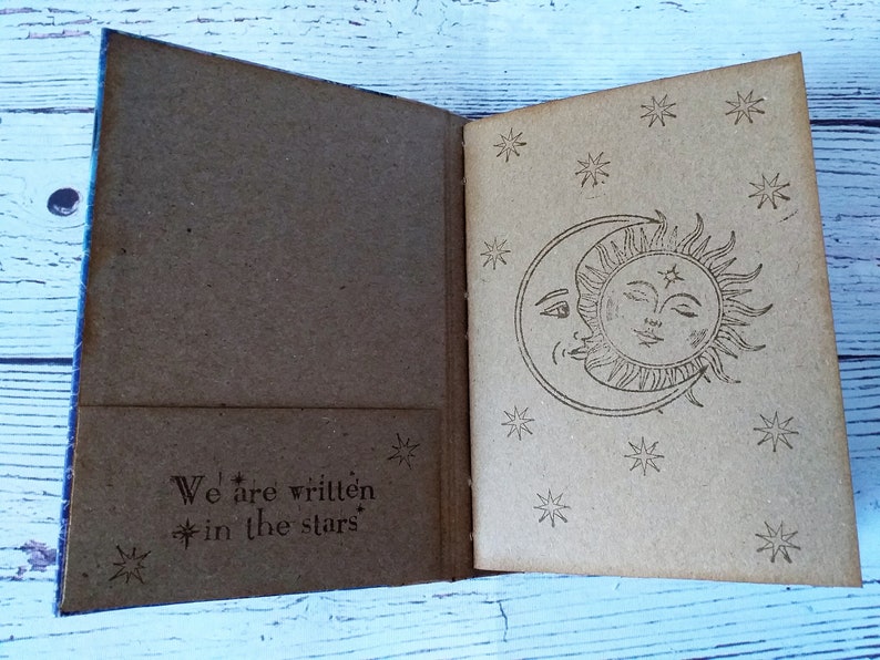 Celestial Journal Handmade Moon Journal Journal 6x4 - Etsy