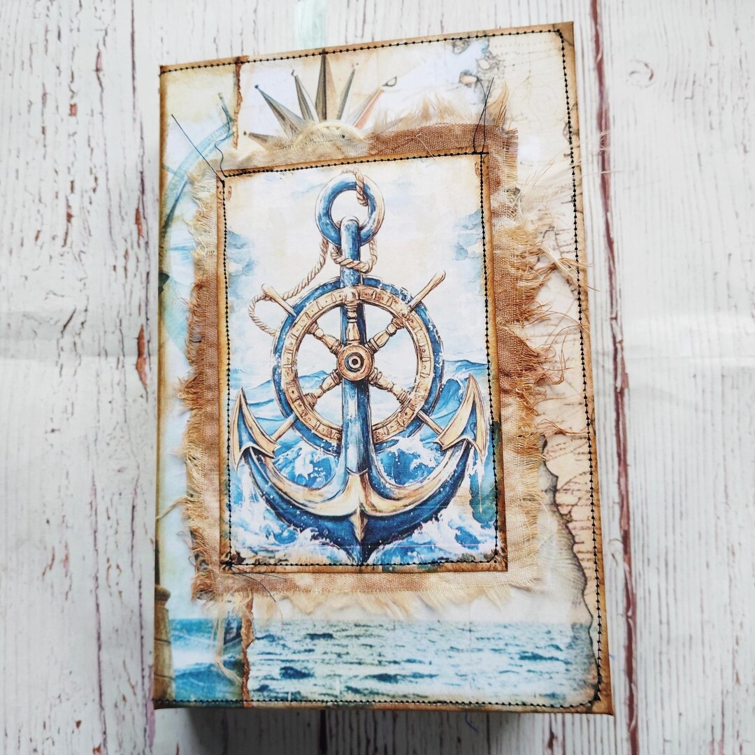 Vintage Sea Junk Journal, Ocean Junk Journal, Junk Journal Handmade ...