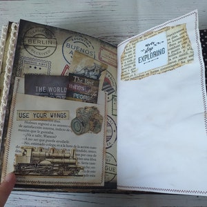 Travel Junk Journal Vintage Junk Journal Handmade Junk - Etsy