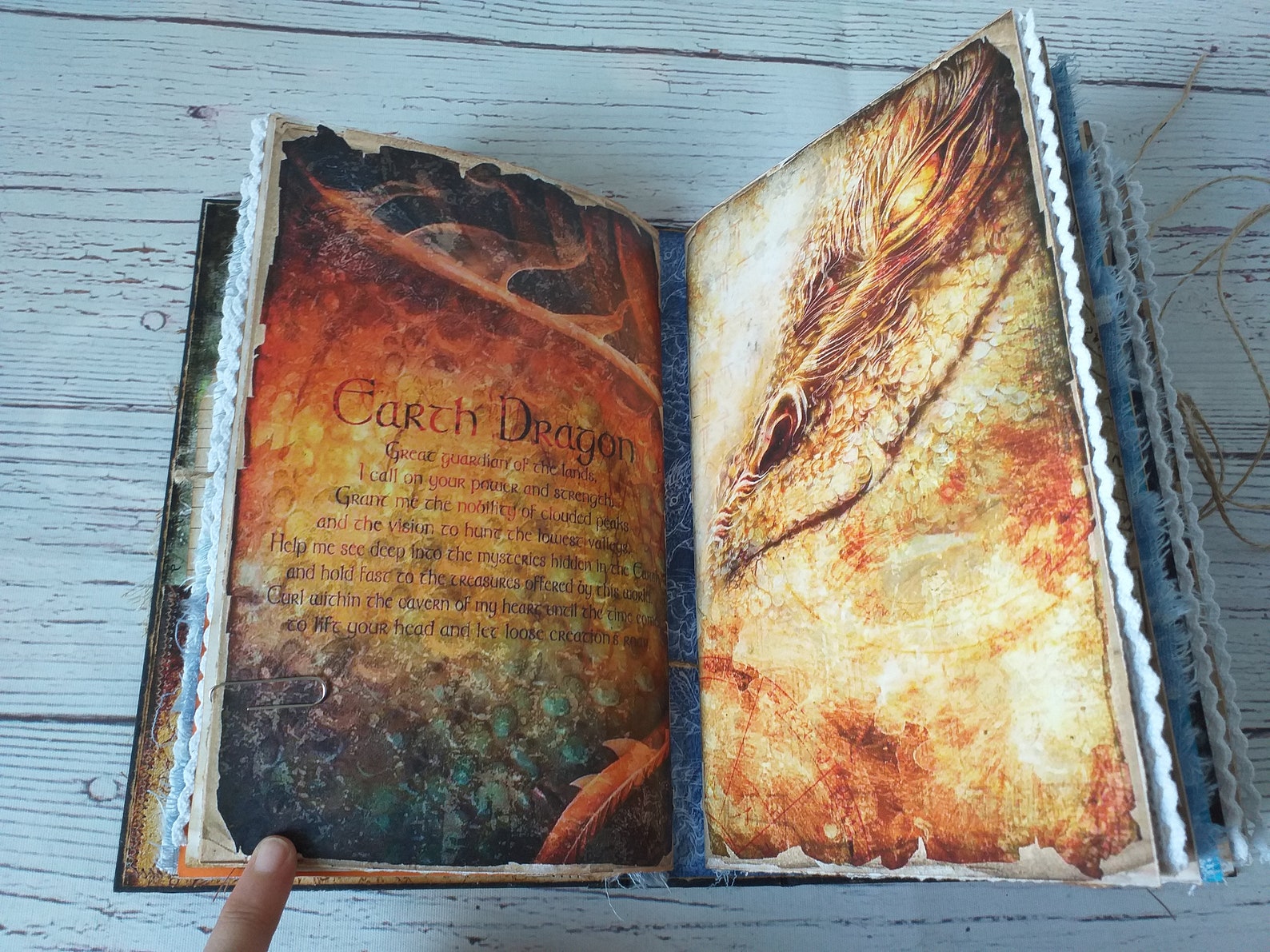 Dragon Junk Journal Vintage Junk Journal Handmade Junk - Etsy