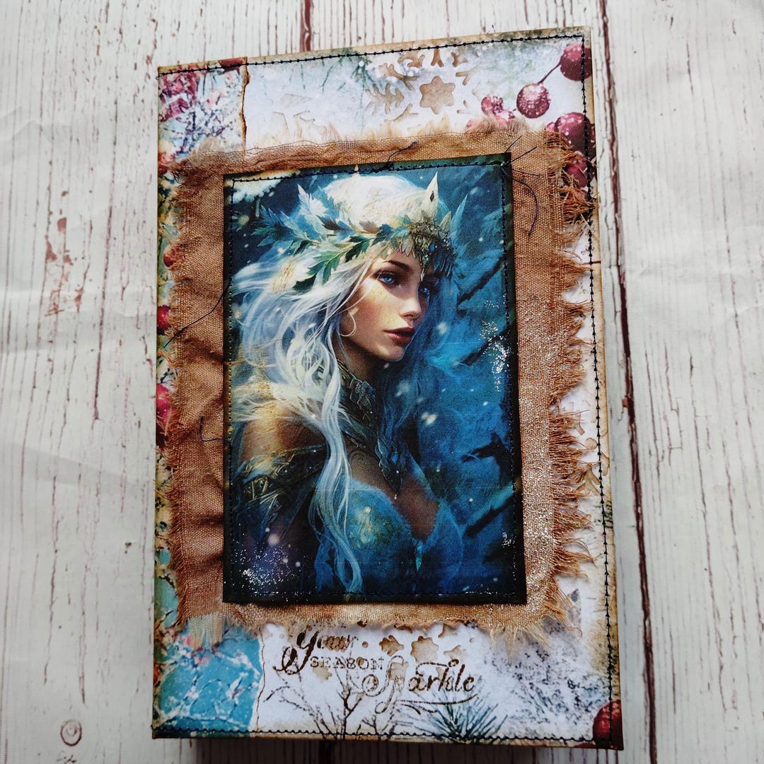 Enchanted Winter Junk Journal, Winter Junk Journal Handmade, Memory ...