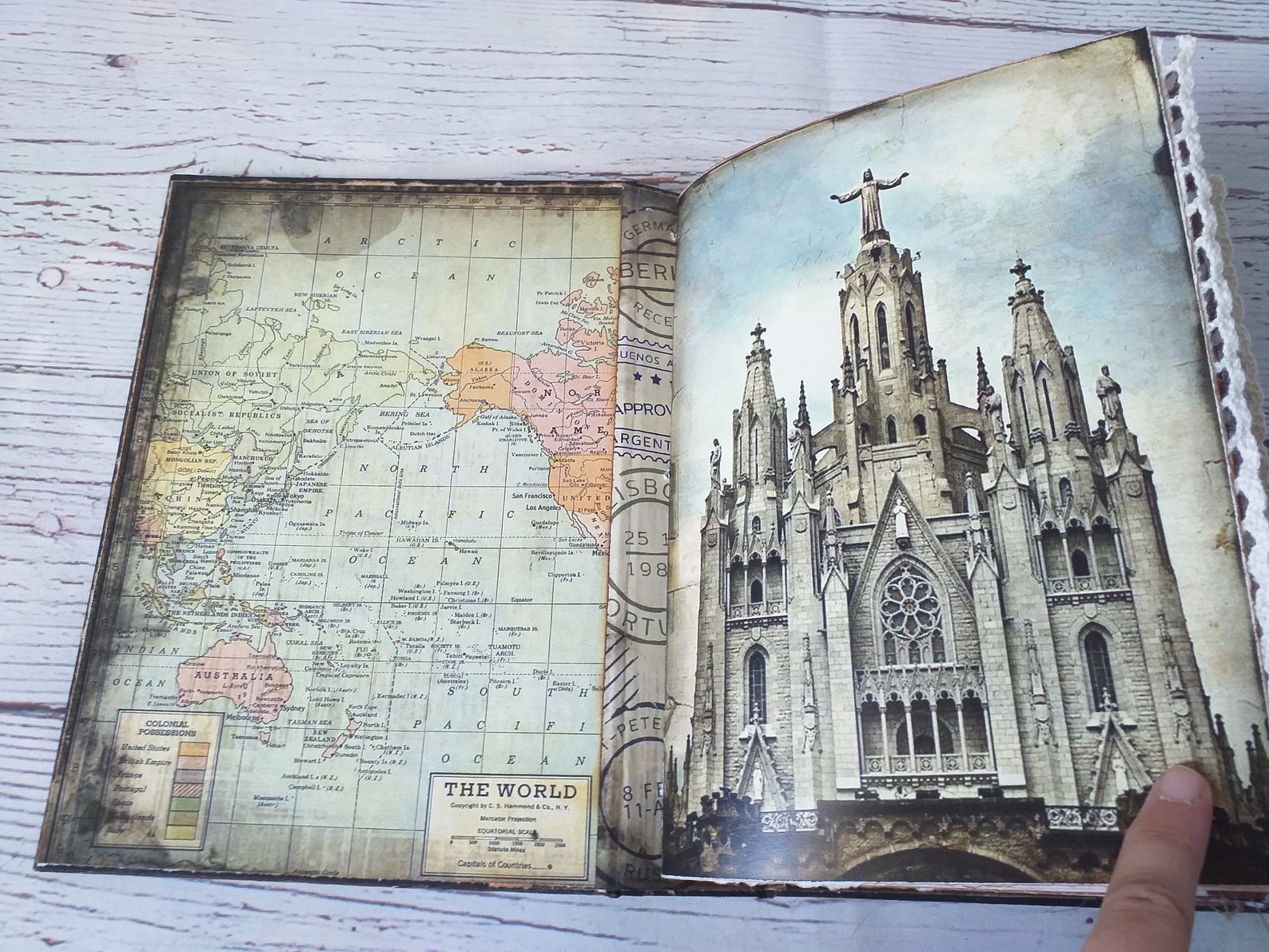 Travel Junk Journal Vintage Junk Journal Handmade Junk - Etsy