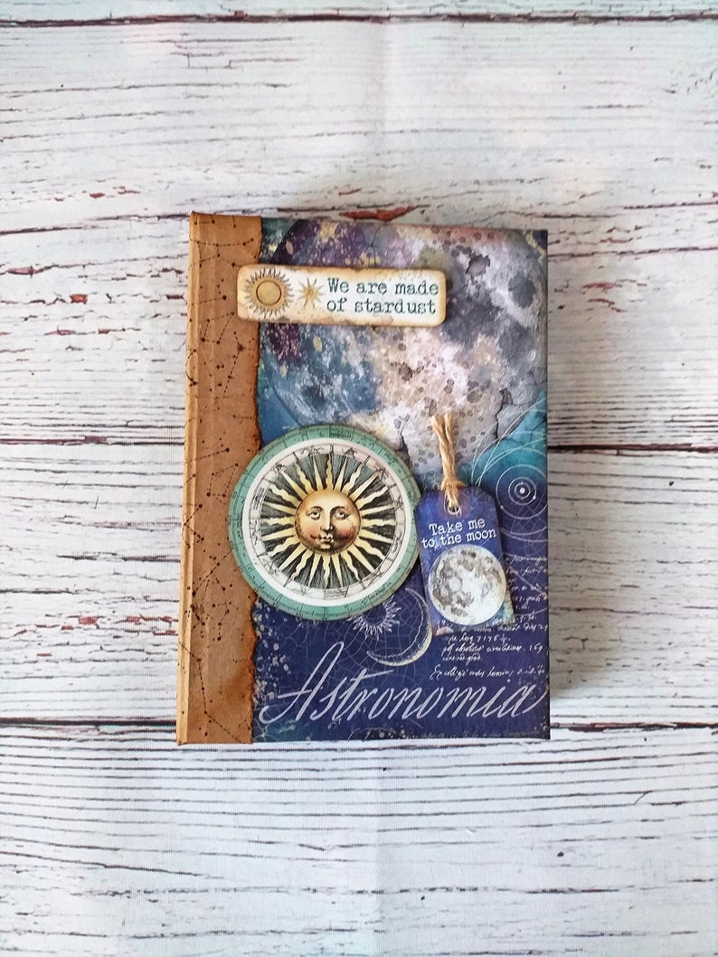 Celestial Journal Handmade Moon Journal Journal 6x4 - Etsy