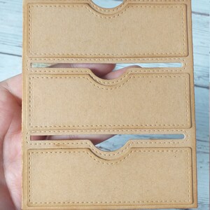 Pockets for Your Journal, Set of 4 Units, Kraft Paper Multi-pockets ...