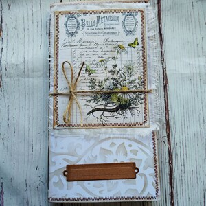 Blank Junk Journal, Handmade Vintage Junk Journal, Blank Garden Journal ...