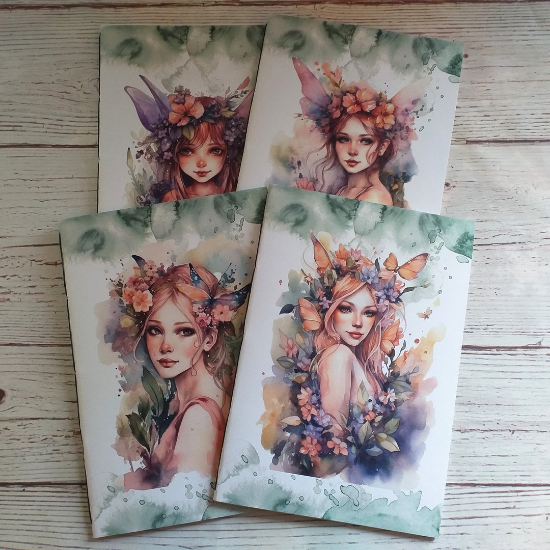 Fairy Notebooks of Sugar Cane Paper, Handmade Notebooks and Journals of ...