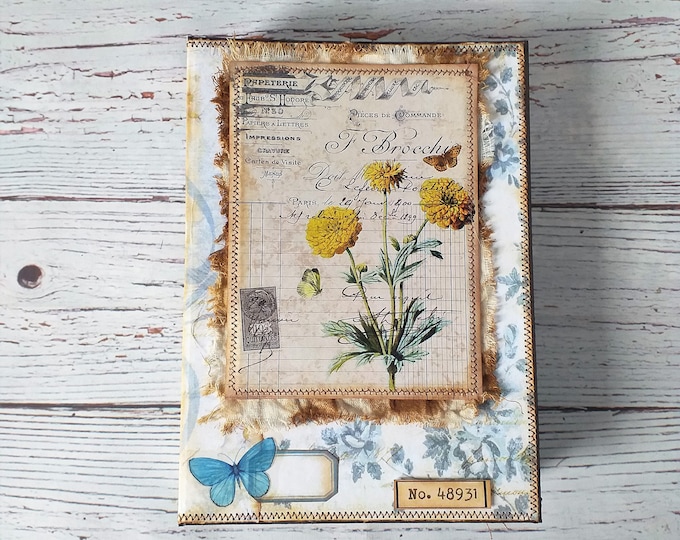 Shabby Chic Junk Journal Handmade Junk Journal Garden - Etsy