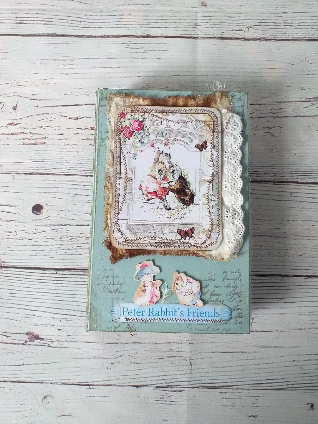 Peter Rabbit Junk Journal, Handmade Vintage Junk Journal, Peter Rabbit ...