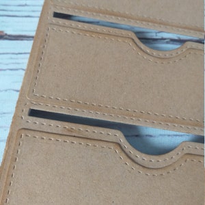 Pockets for Your Journal, Set of 4 Units, Kraft Paper Multi-pockets ...